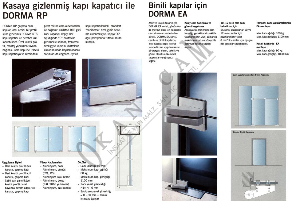 OKAN CAM - Cam aksesuarları, Sürme Kapılar, Kayar ve Katlanır Camlı ...